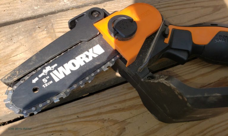 Backyard Cleanup With The WORX Pruning Saw - Life With Kathy